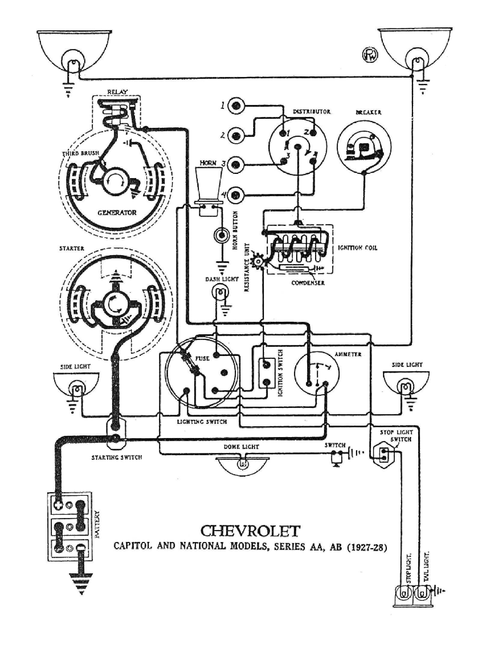 1929 Ford Model A Wiring Diagram